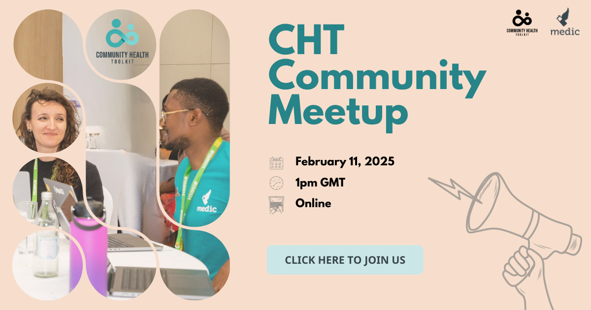 Email banner—CHT Community Meetup – Medic