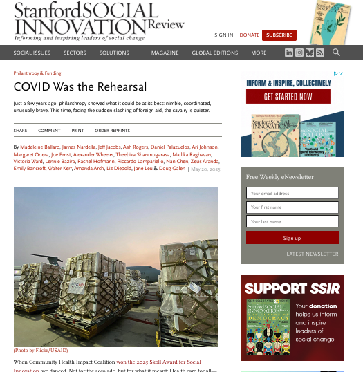 SSIR Article Screenshot – Medic